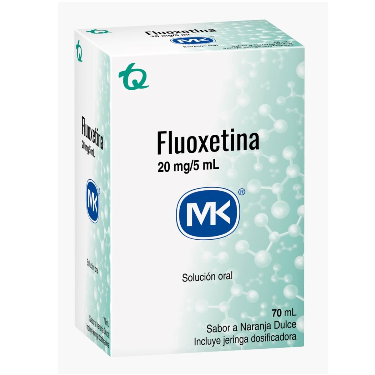 Fluoxetina 20 Mg/5ml Solucion Oral X 70 Ml