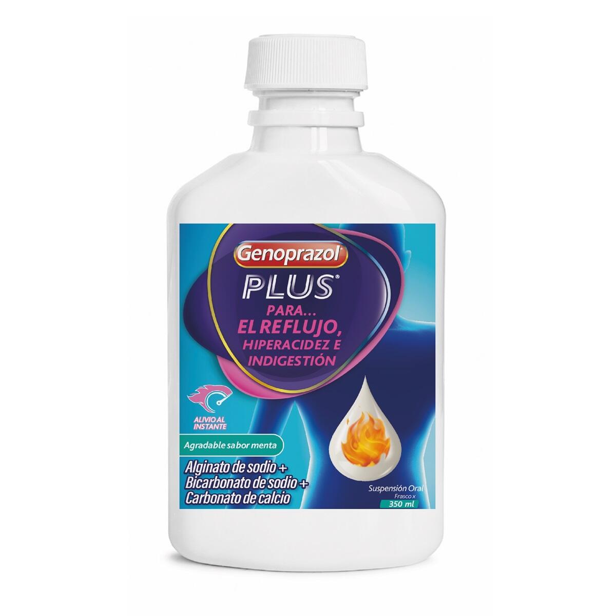 Genoprazol Plus Sabor A Menta Suspension Oral X 350 Ml