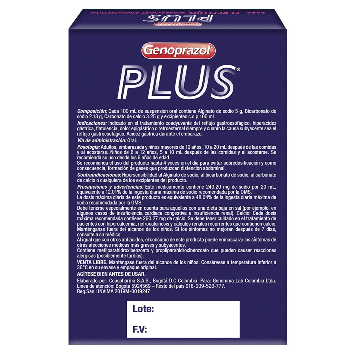 Genoprazol Plus Sabor A Menta Suspension Oral X 10 Sachets