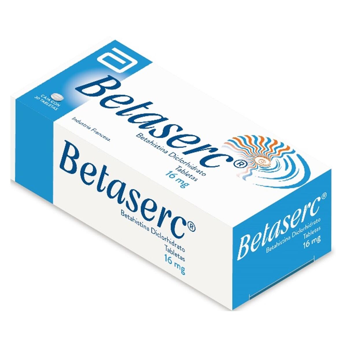 Betaserc Betahistina 16 Mg X 30 Tabl