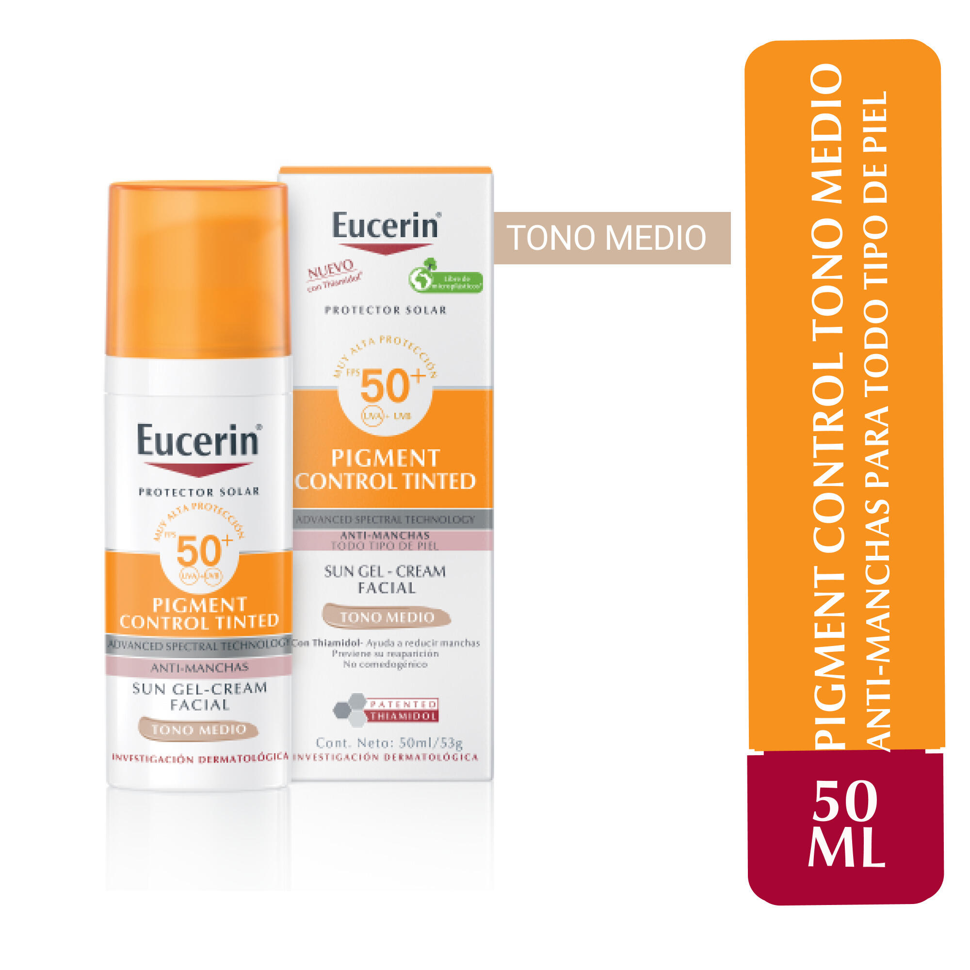 Protector Solar Eucerin Pigment Anti-manchas Control Tono Medio Fps 50 ...