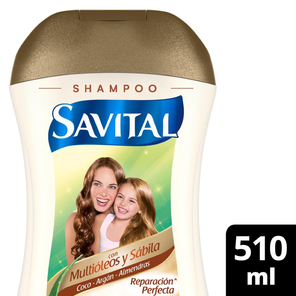 Shampoo Savital Multioleos Y Sabila X 510 Ml