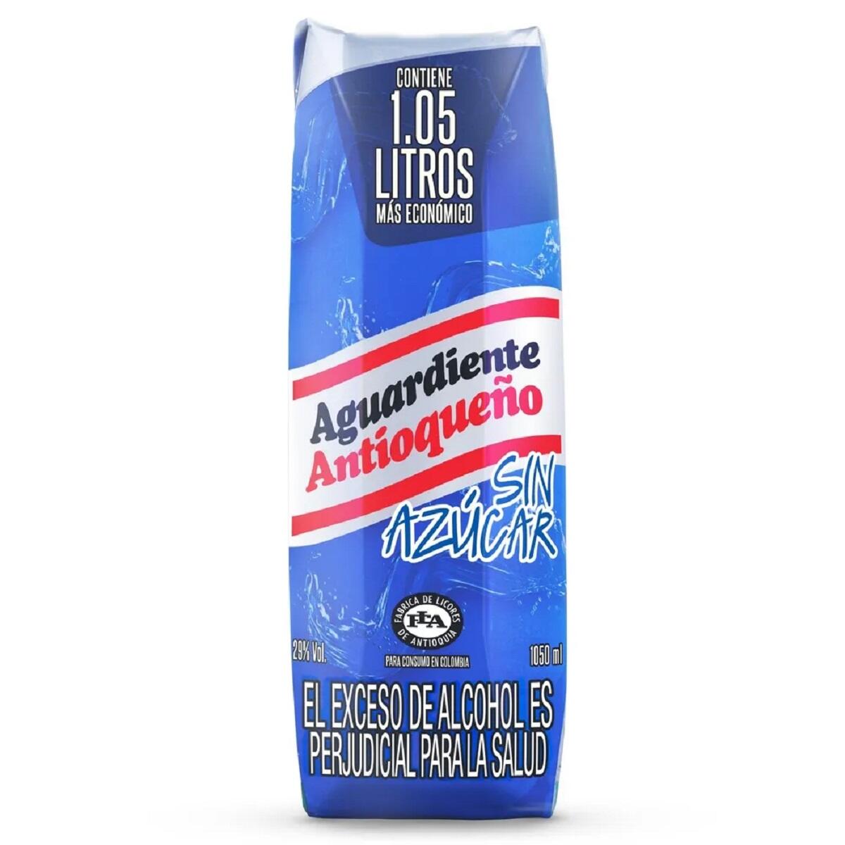 Aguardiente Antioqueno Tradicional Tetrapack X 1050 Ml
