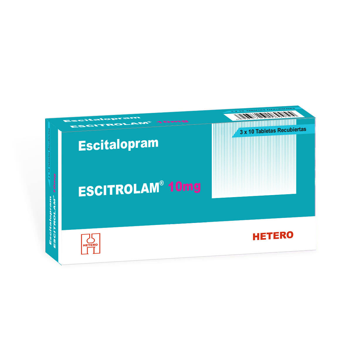 Escitrolam Escitalopram 10 Mg X 30 Tabl