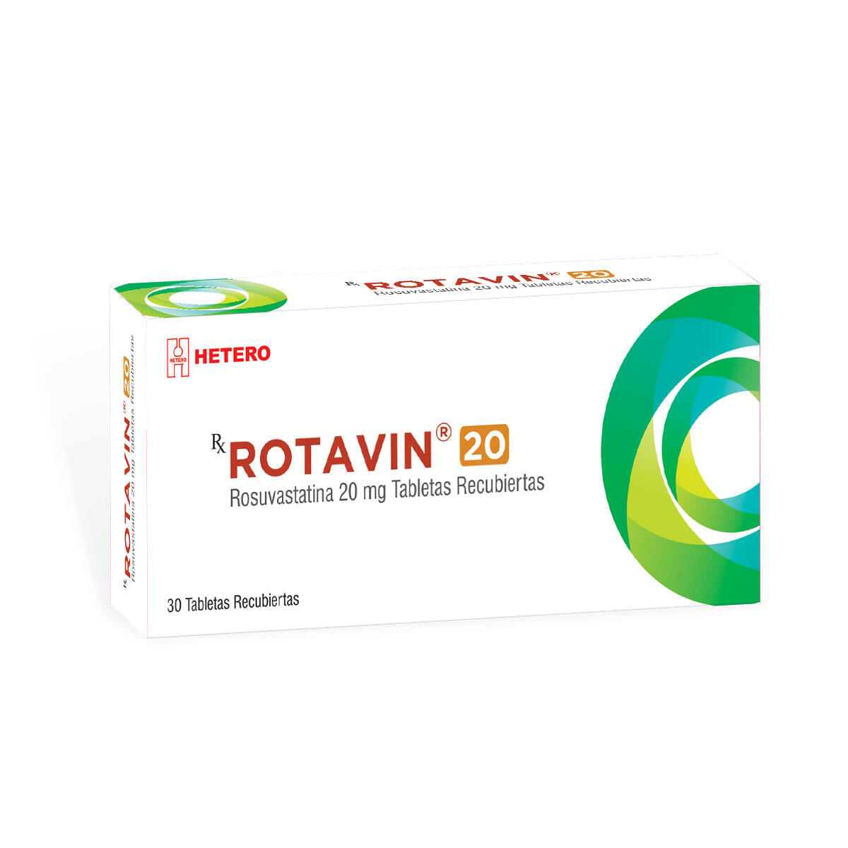 Rotavin Rosuvastatina 20 Mg X 30 Tabl - TuDrogueríaVirtual.com