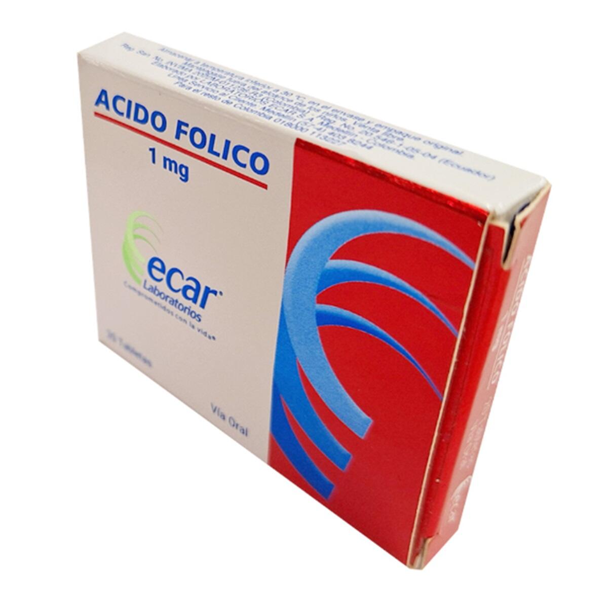 Acido Folico 1 Mg X 20 Tab