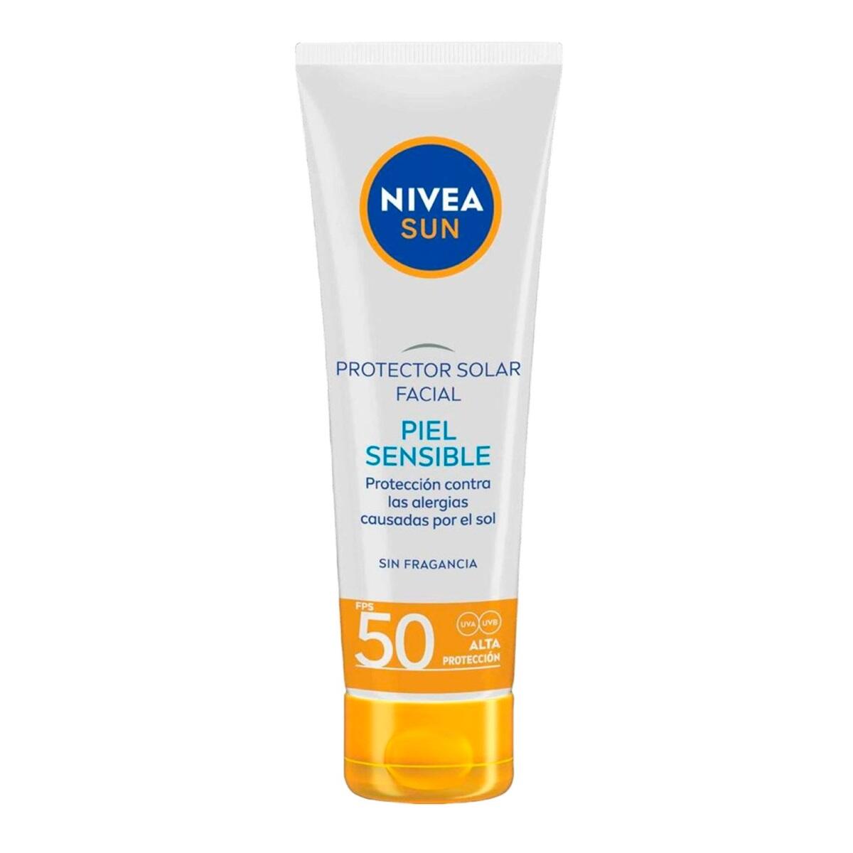 Protector Solar Nivea Sun Piel Sensible Fpf 50 X 50 Ml