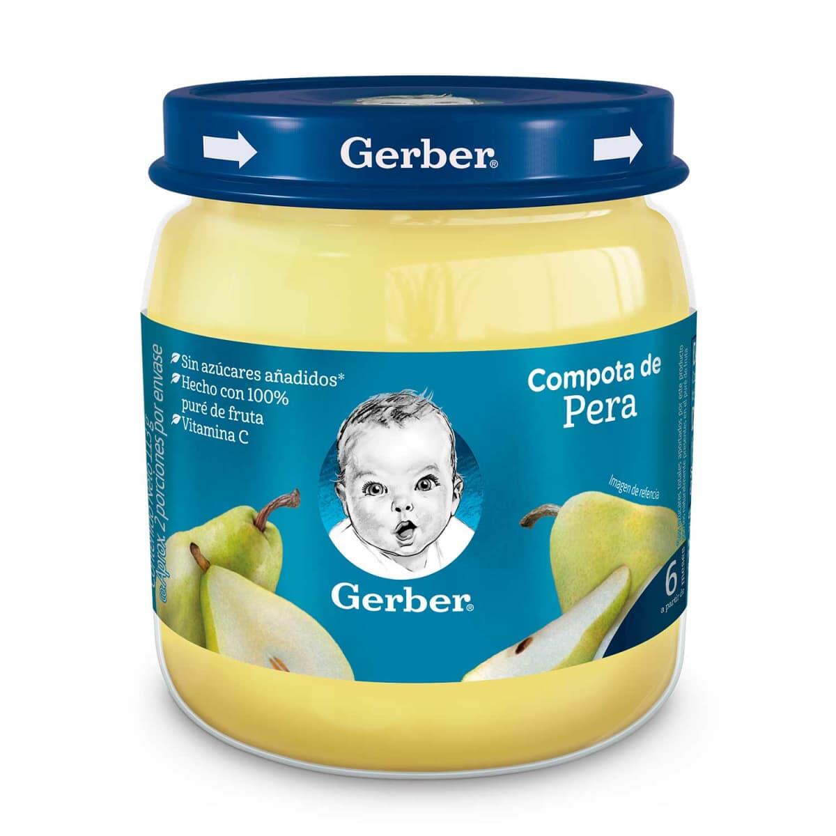 COMPOTA GERBER PERA FRASCO X 113 GR