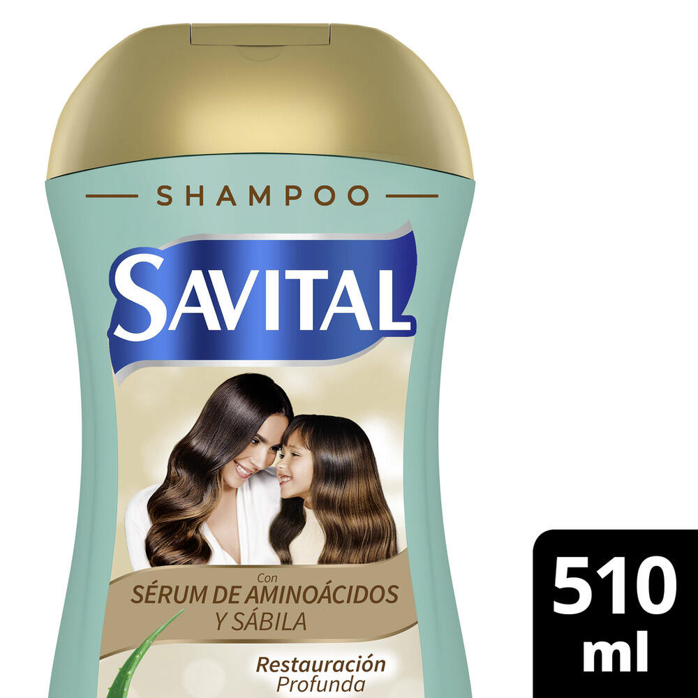 Shampoo Savital Serum De Aminoacidos Y Sabila X 510 Ml