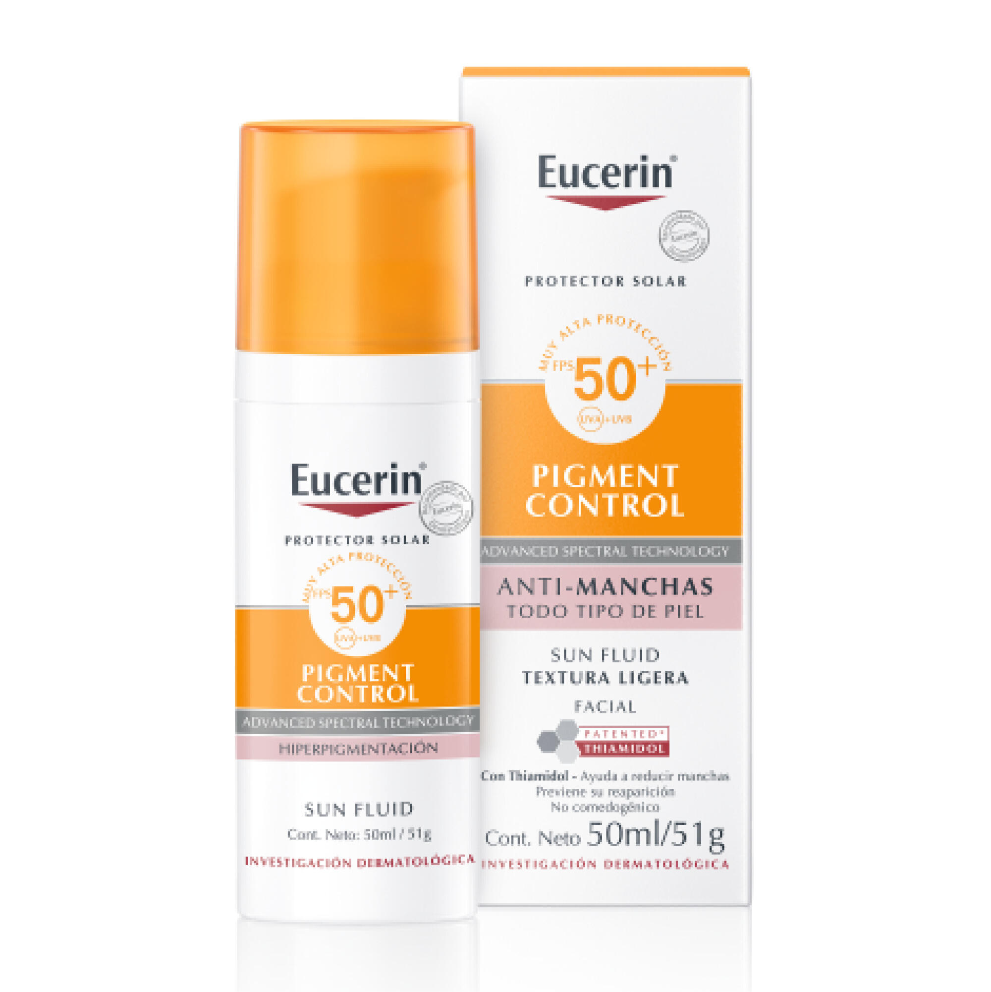 Eucerin Sun Fluid Pigment Control Spf 50+ Fco X 50 Ml