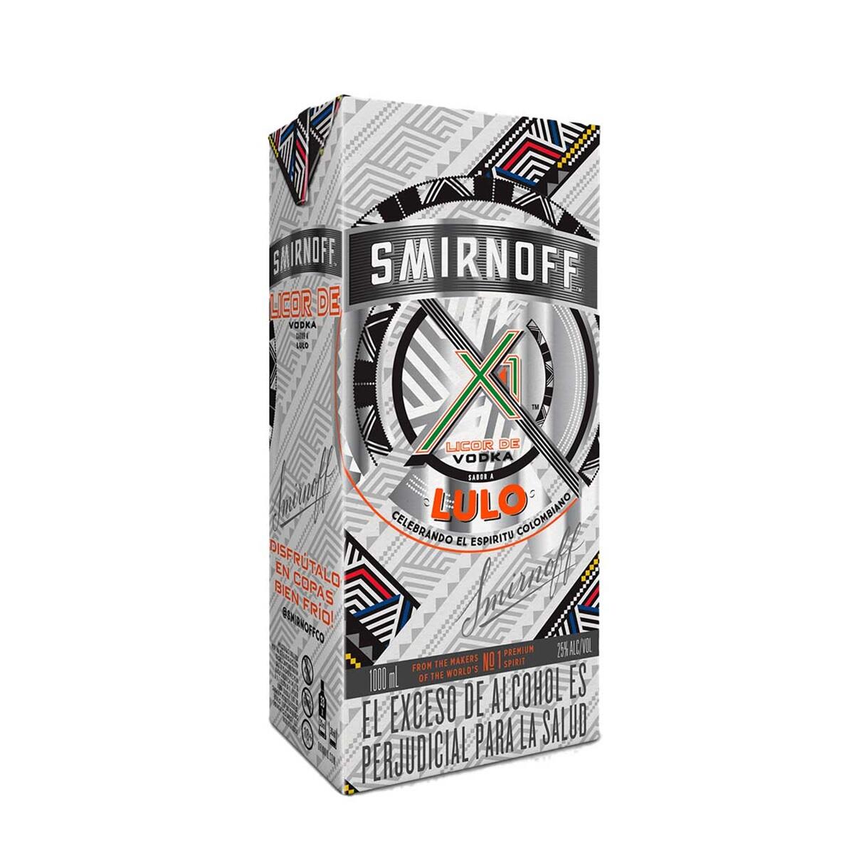 Vodka Smirnoff X1 Lulo Tetrapack X 1000 Ml - TuDrogueríaVirtual.com