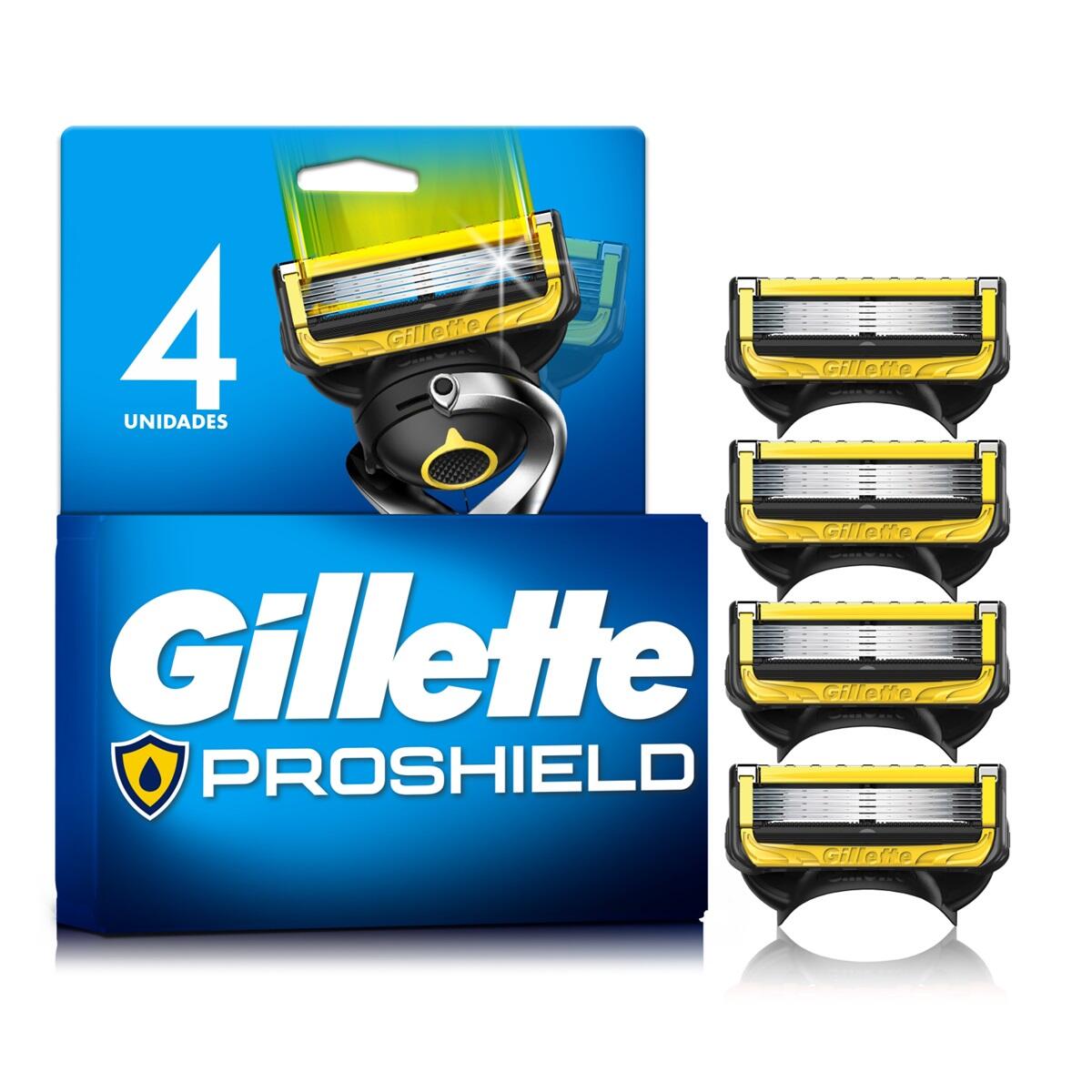 Repuesto Maquina Afeitar Gillette Proshield X 4 Cartuchos