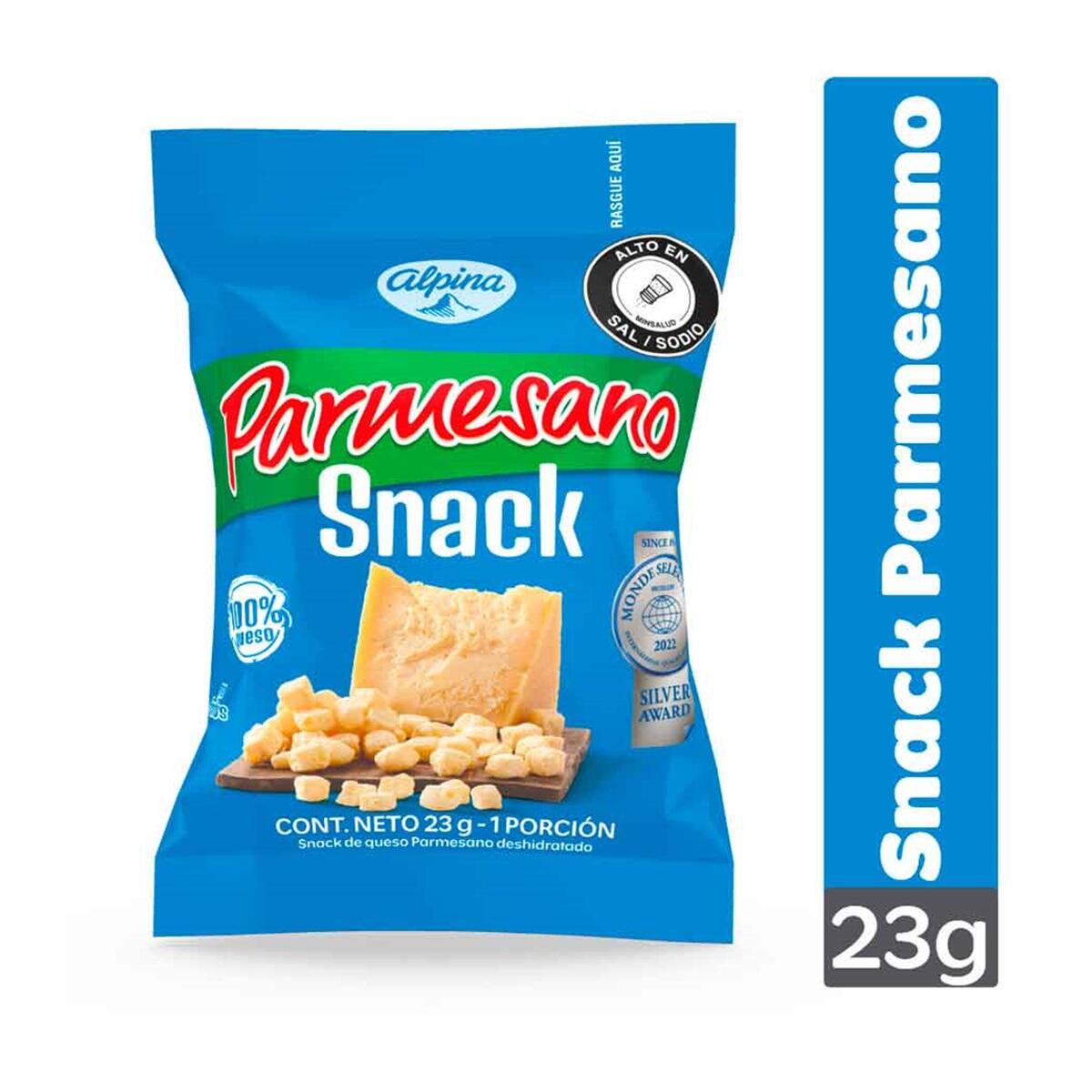 Snack Queso Parmesano Alpina X 23 Gr