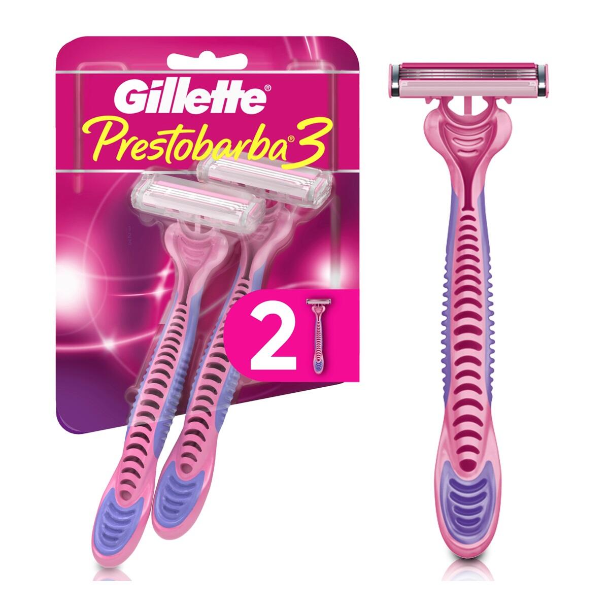 Maquina Afeitar Gillette Prestobarba 3 Mujer X 2 Und