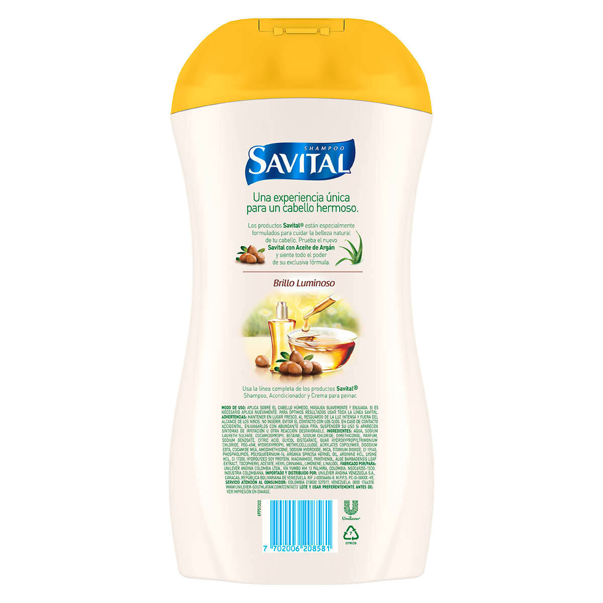 Shampoo Savital Aceite De Argan Y Sabila X 510 Ml