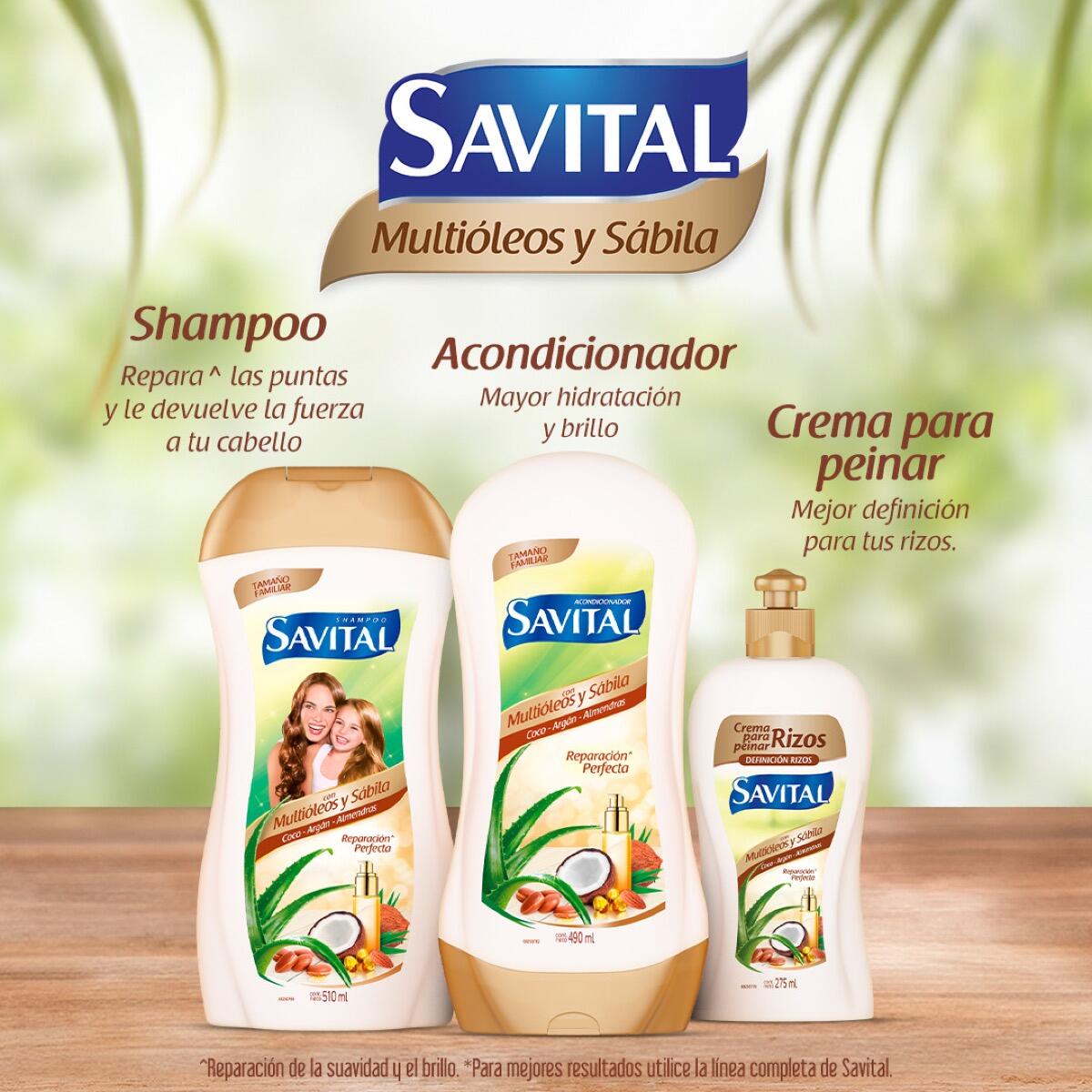 Shampoo Savital Multioleos Y Sabila X 510 Ml