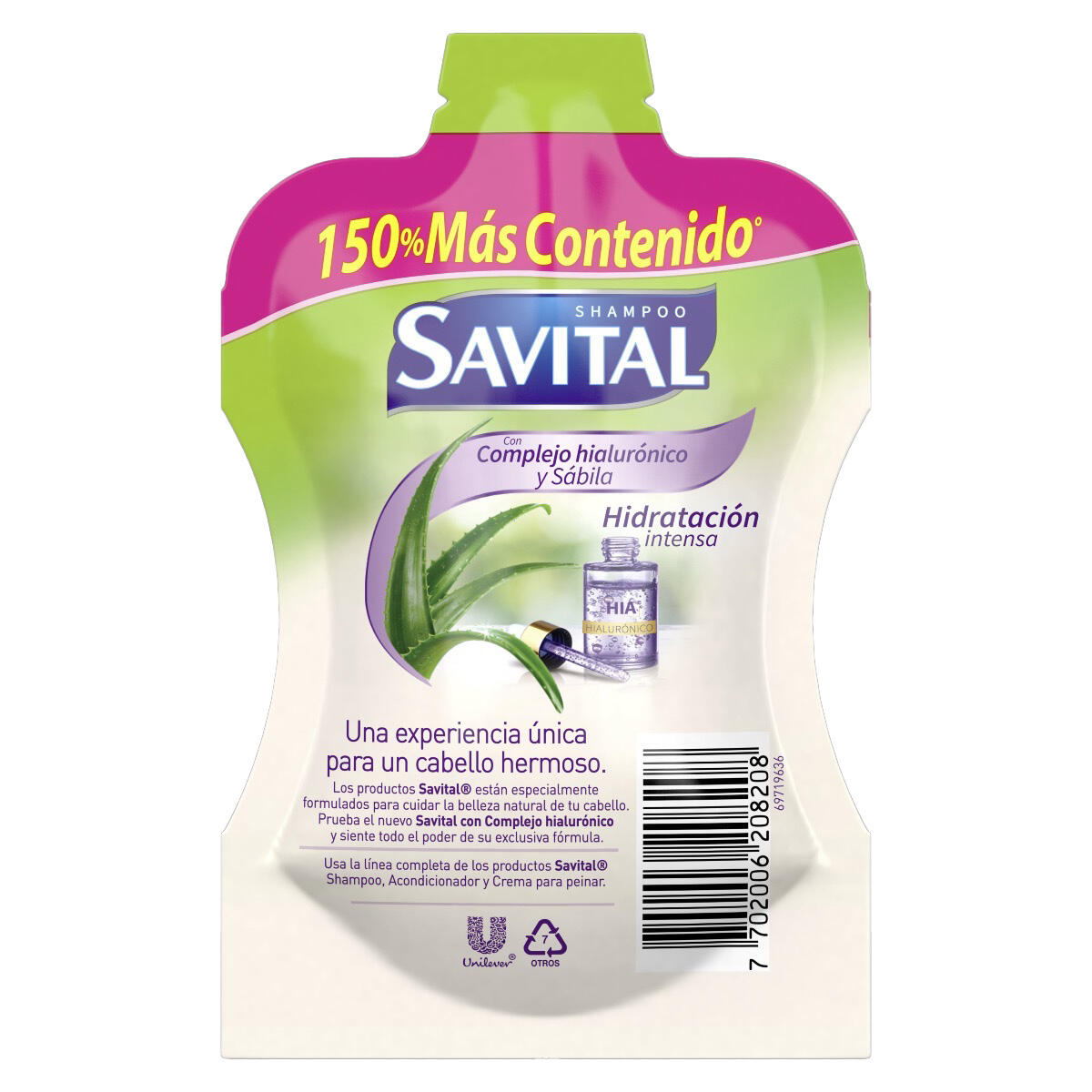 Shampoo Savital Hialuronico X 20 Sobres X 25 Ml C/u