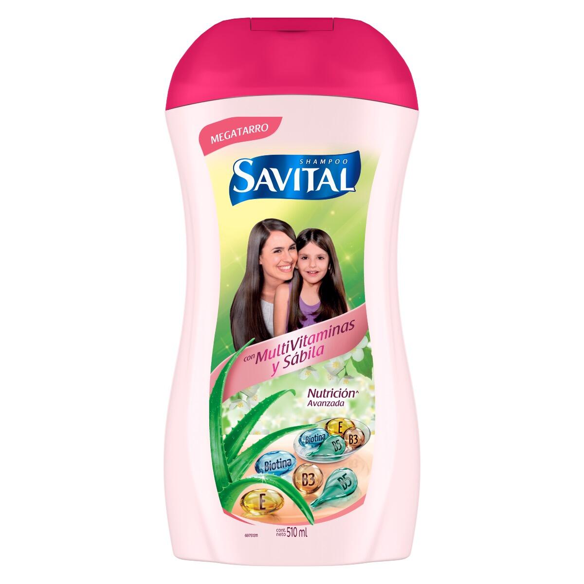 Shampoo Savital Multivitaminas X 510 Ml