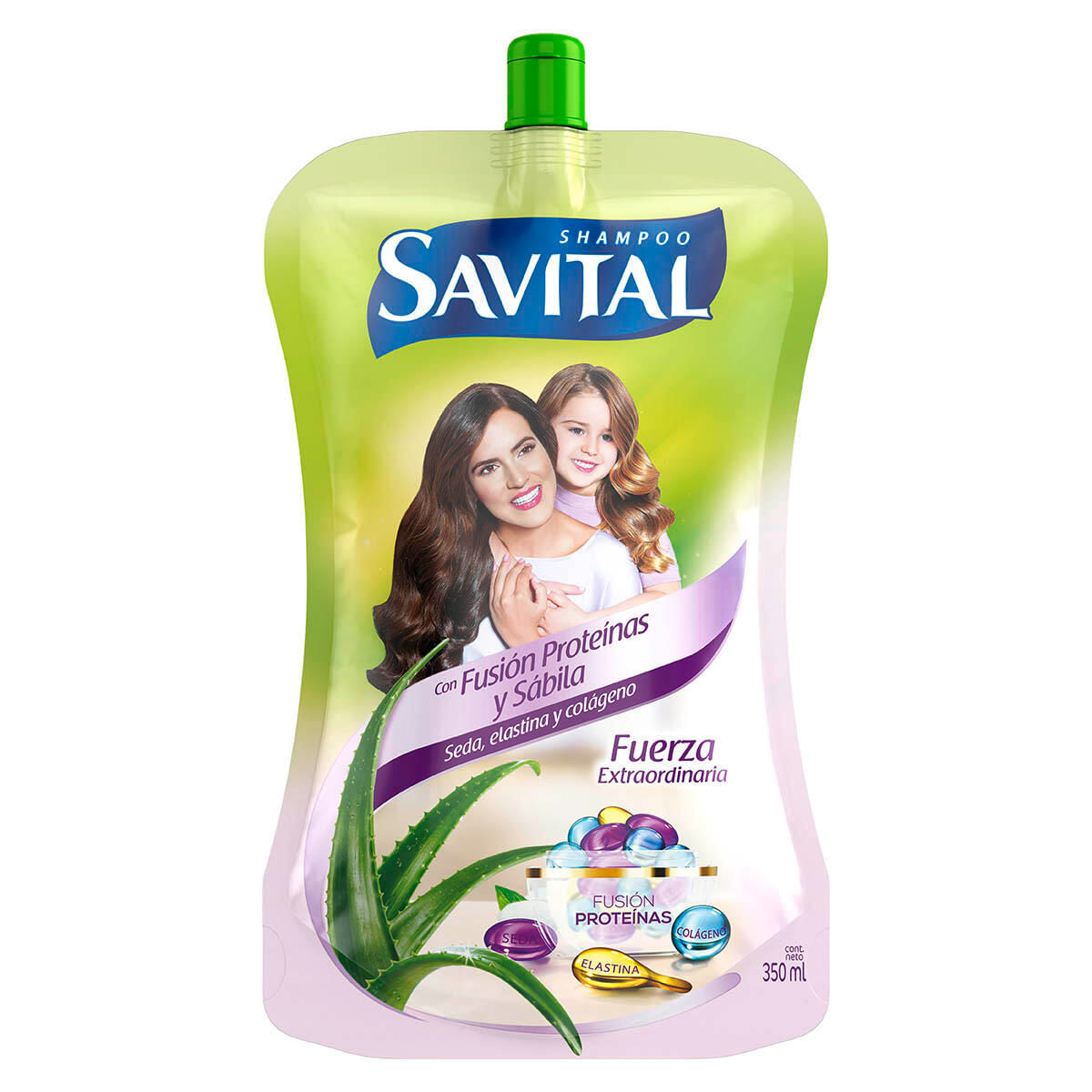 Shampoo Savital Fusion Proteinas Y Sabila Doypack X 350 Ml