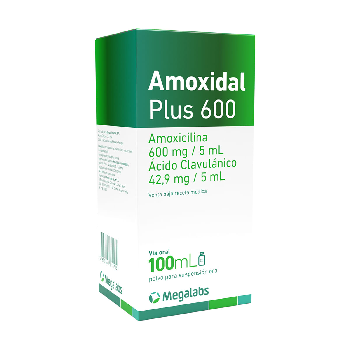 Amoxidal Plus Amoxicilina/acido Clavulanico 600/42.9 Mg Polvo Para ...