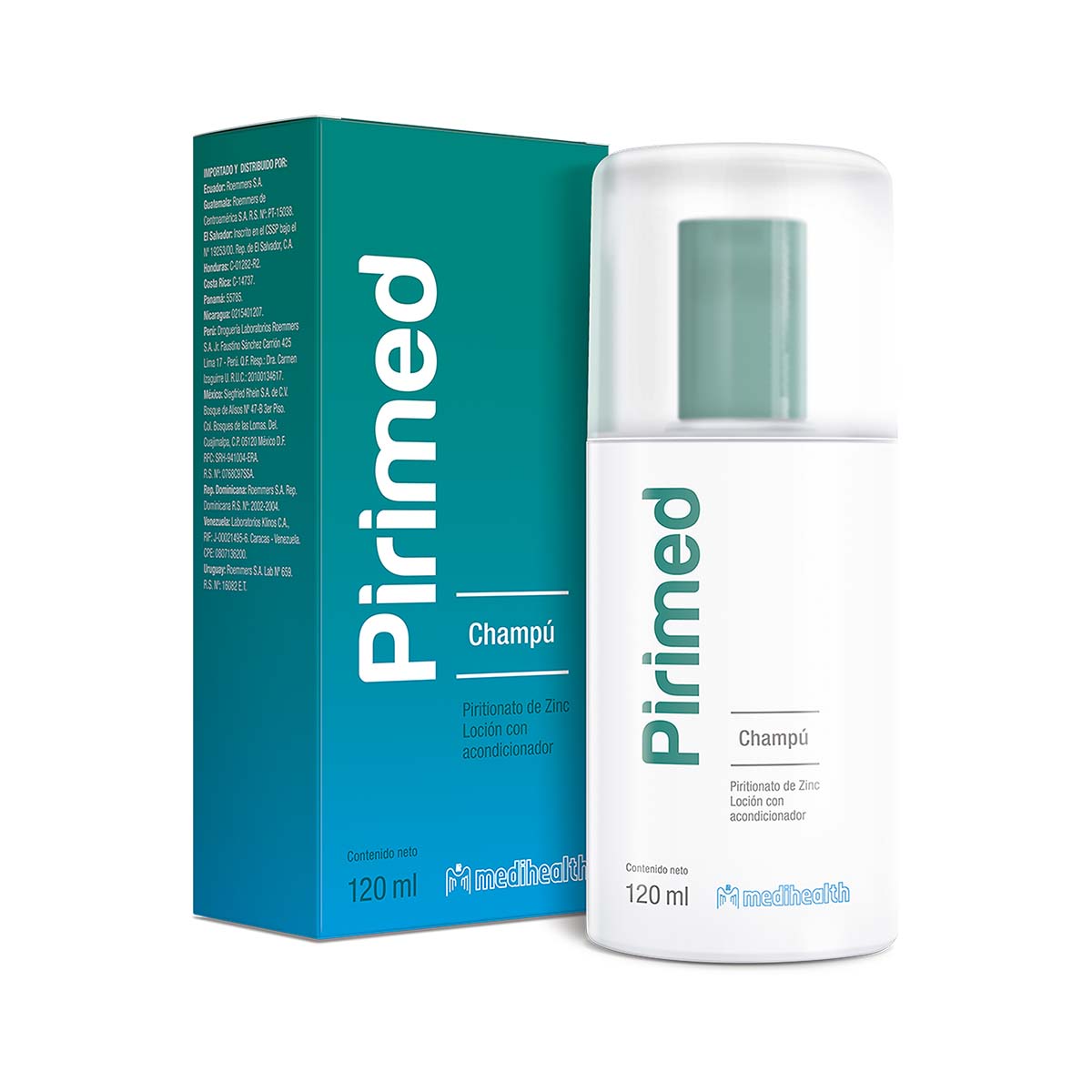 PIRIMED SHAMPOO FRASCO X 120 ML