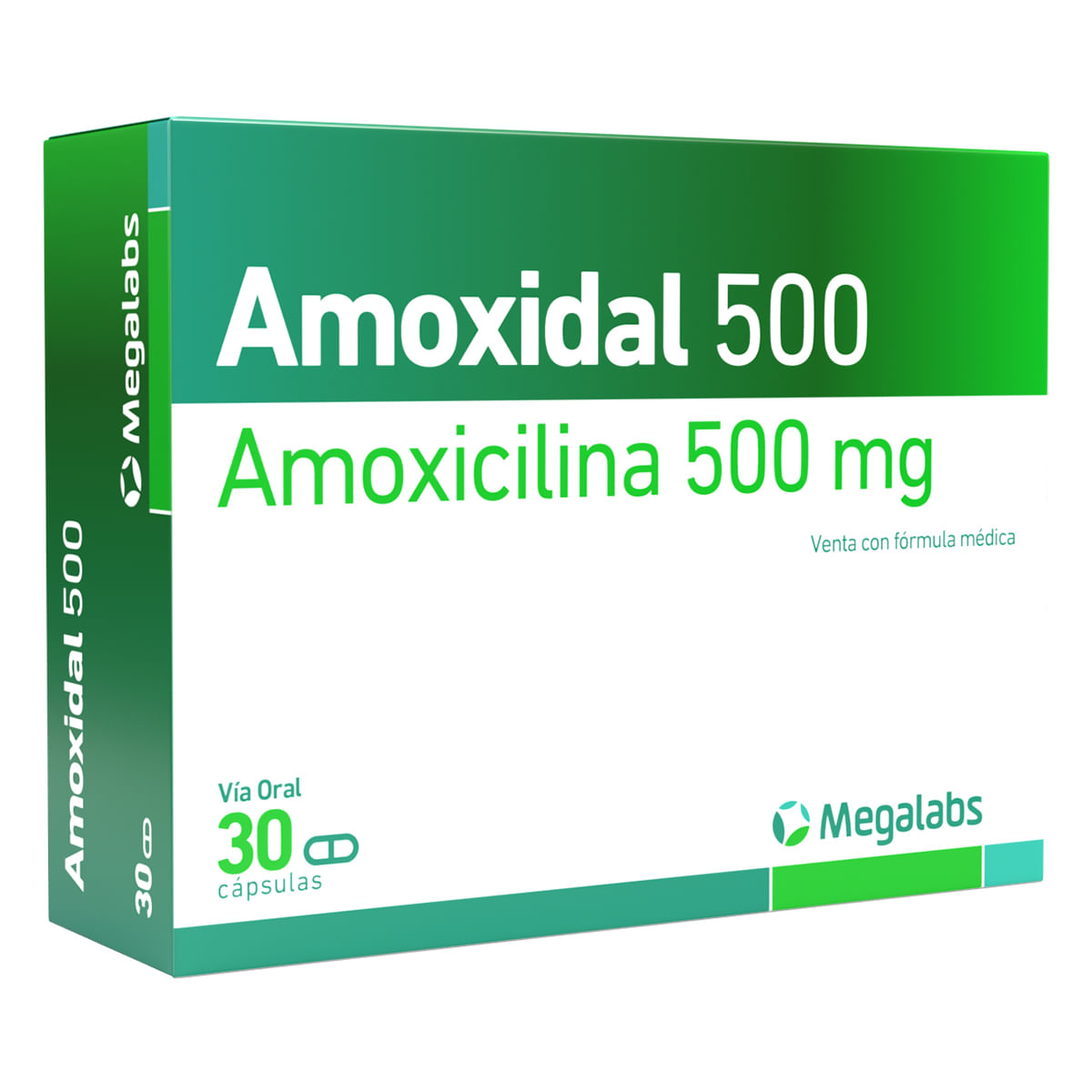 AMOXIDAL 500 MG CAJA X 30 CAPS