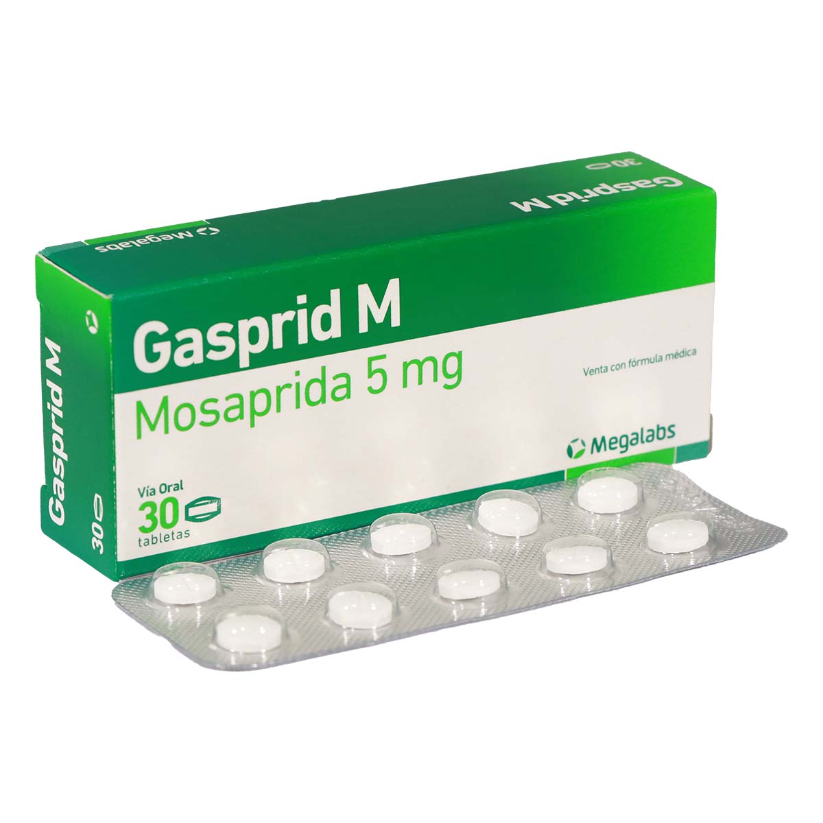 GASPRID M 5 MG CAJA X 30 TABLETAS