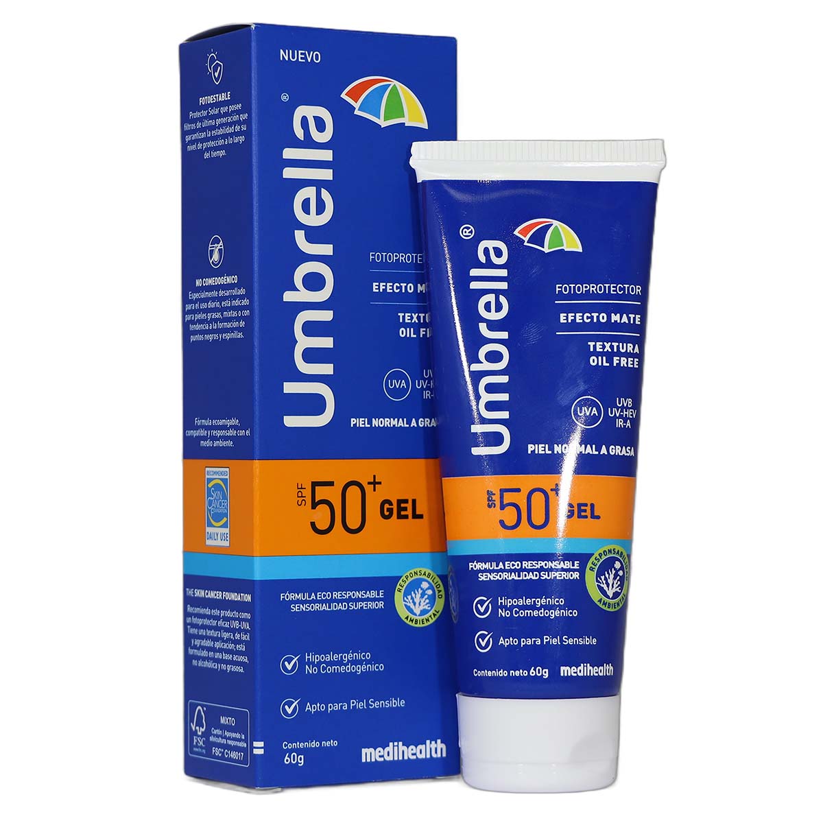 UMBRELLA GEL FPS 50+ TUBO X 60 GR