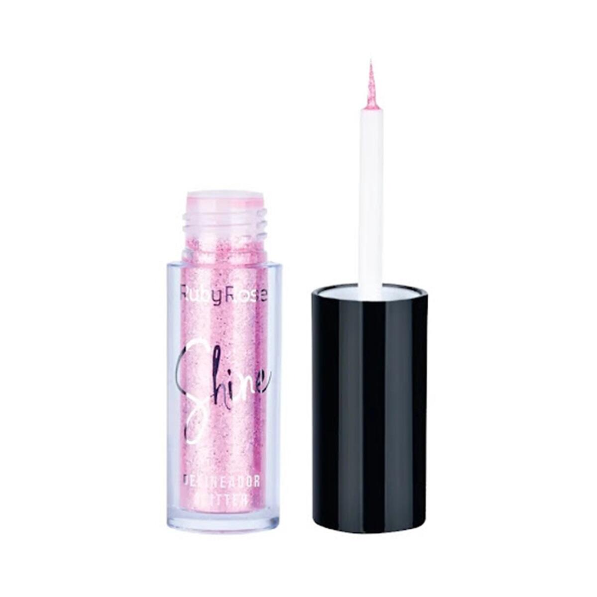 Delineador Ruby Rose Shine Glitter Rosado X 3.7 Ml - TuDrogueríaVirtual.com