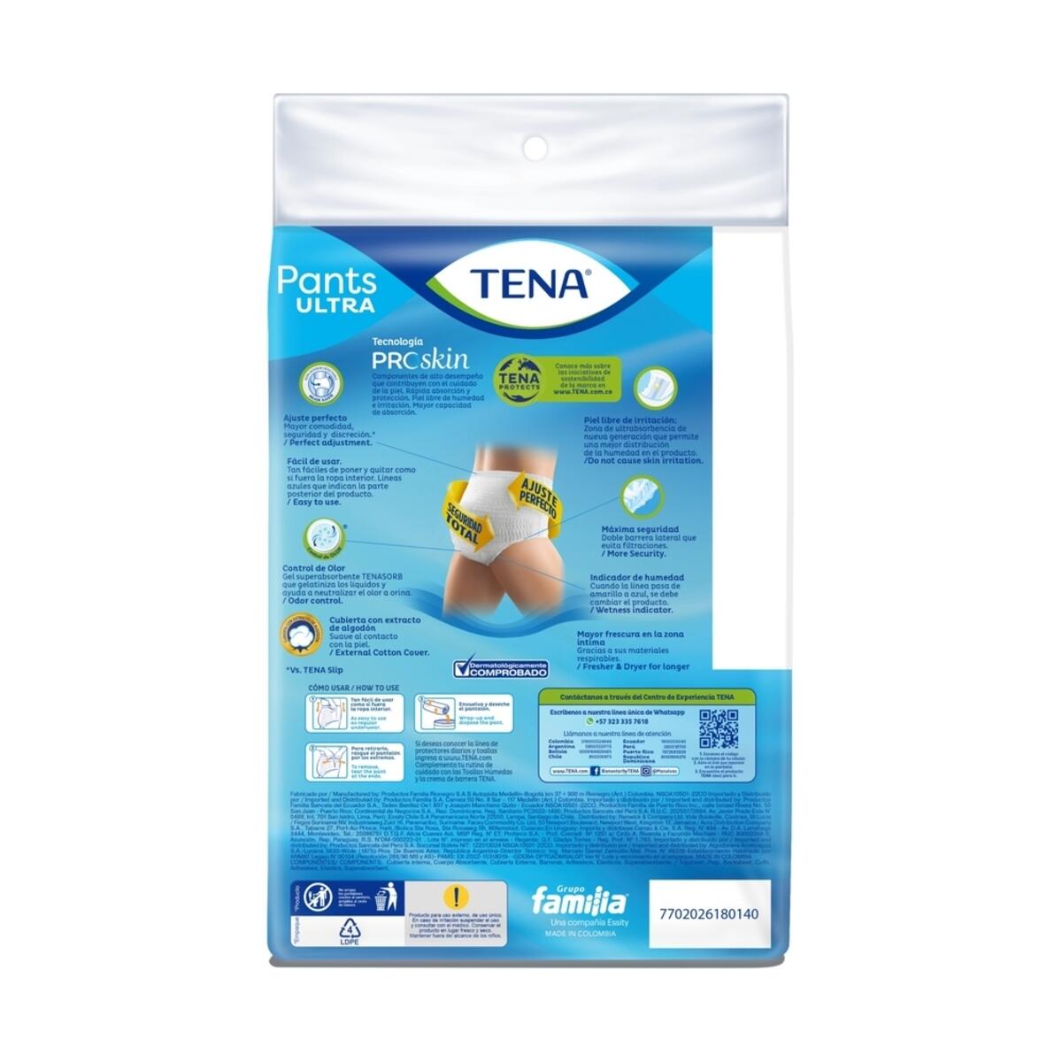 TENA PANTS TALLA M PQTE X 1 UND