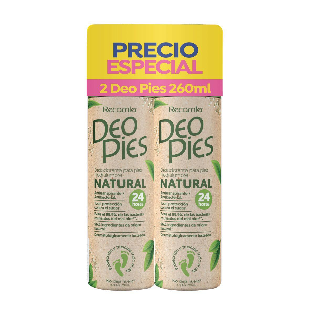 Deo Pies Spray Natural X 260 Ml X 2 Und Precio Especial ...