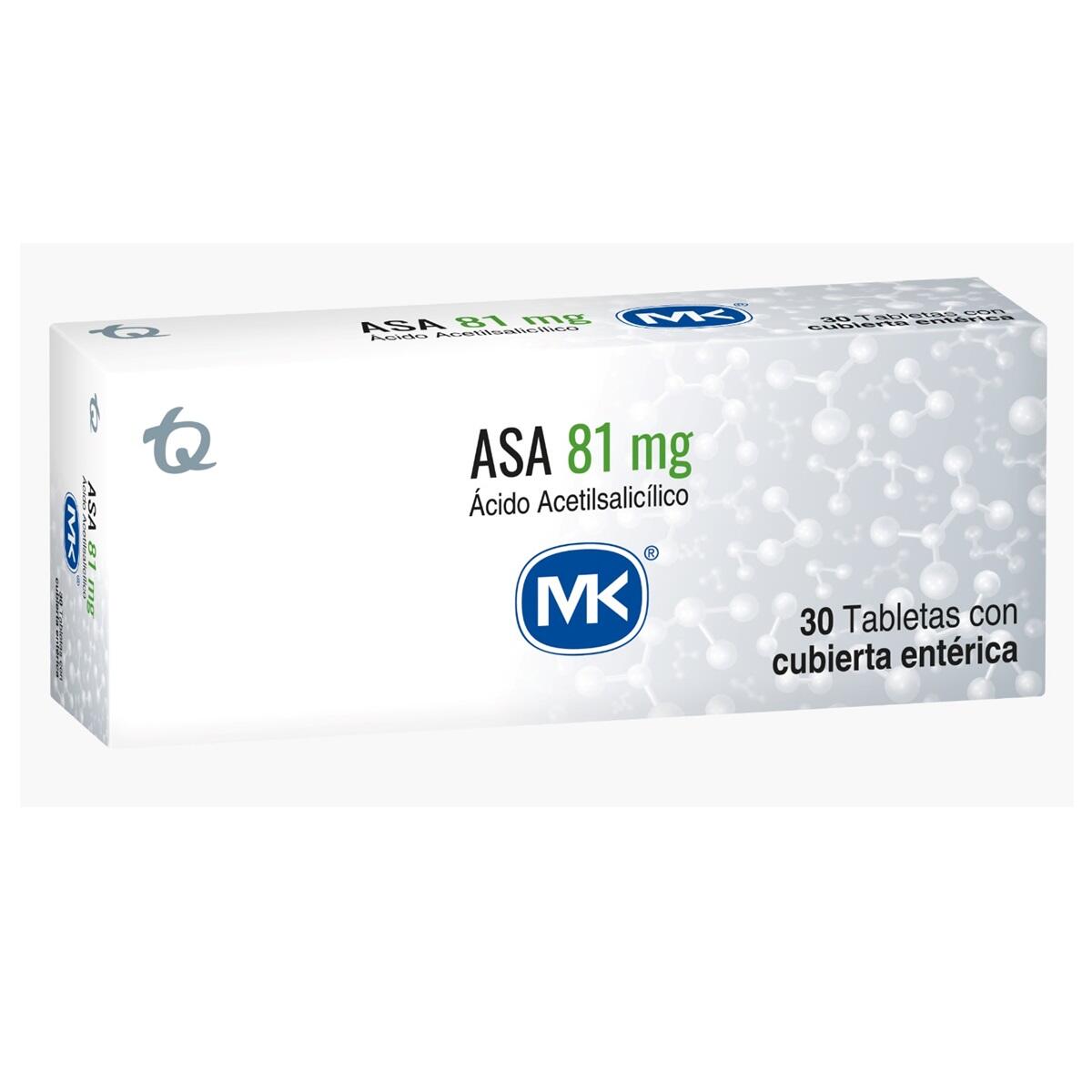 Asa Acido Acetilsalicilico 81 Mg X 30 Tabl