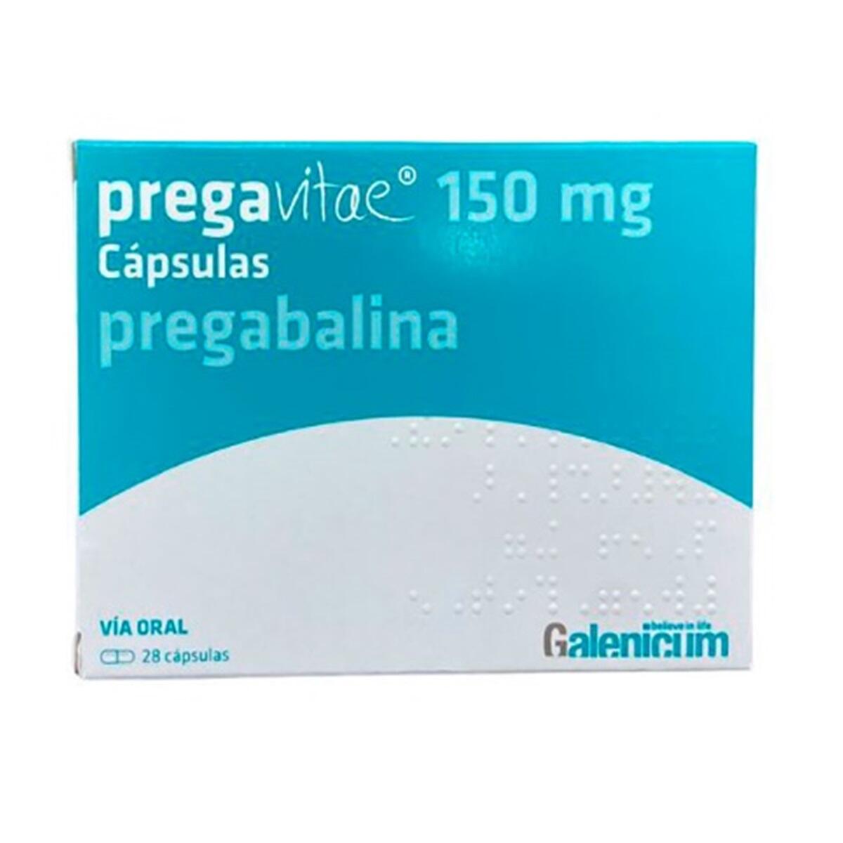 Pregavitae Pregabalina 150 Mg X 28 Caps - TuDrogueríaVirtual.com