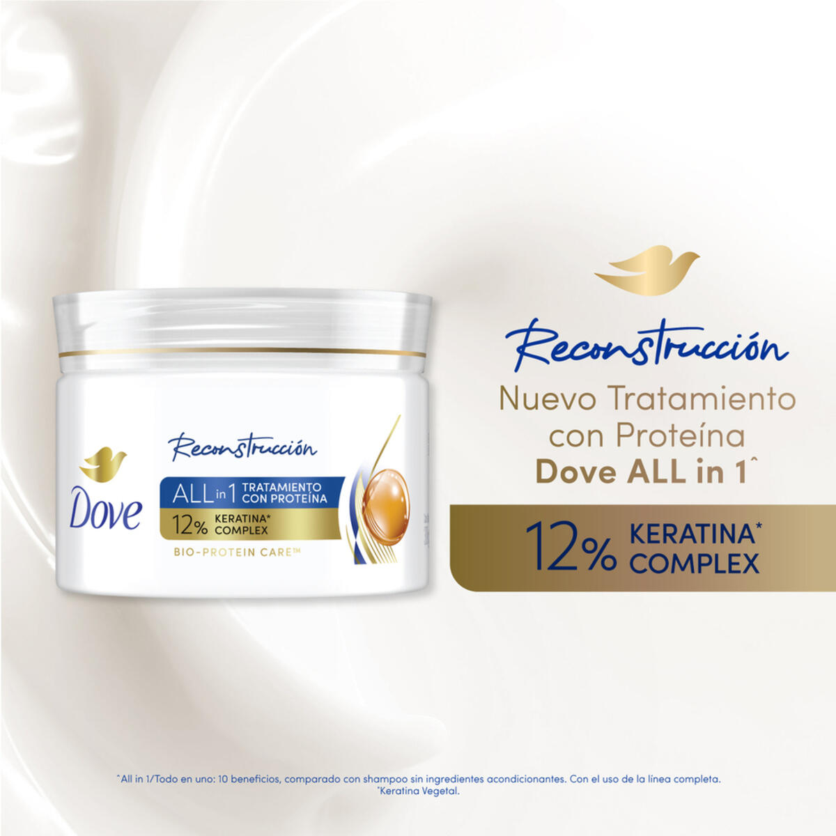 Tratamiento Capilar Dove Reconstruccion All In 1 X 300 Gr