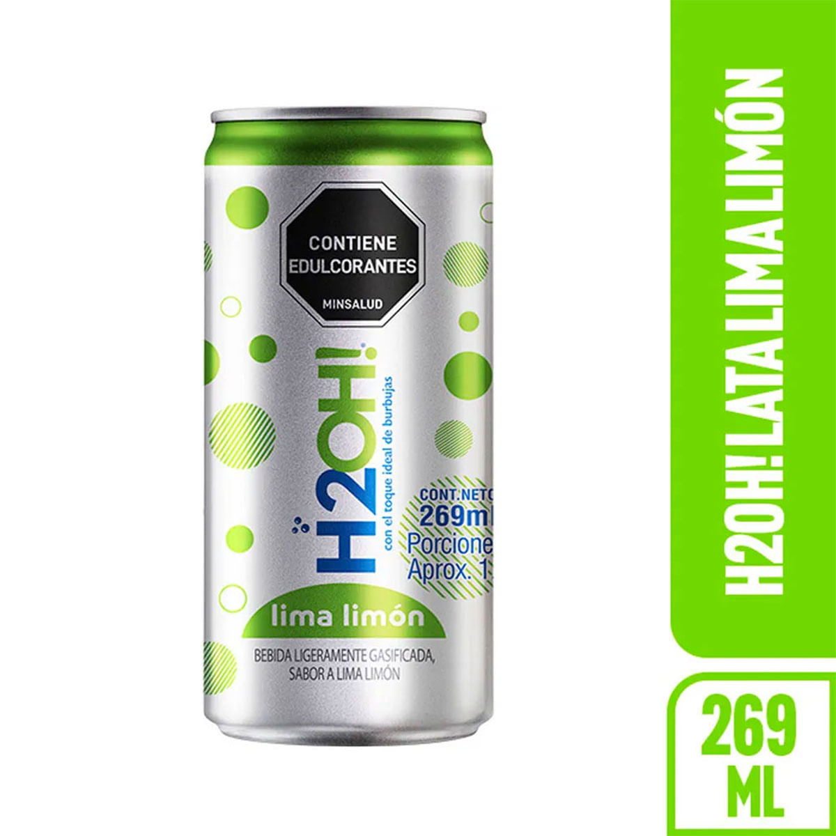 Agua H2o Lima Limon Lata X 269 Ml