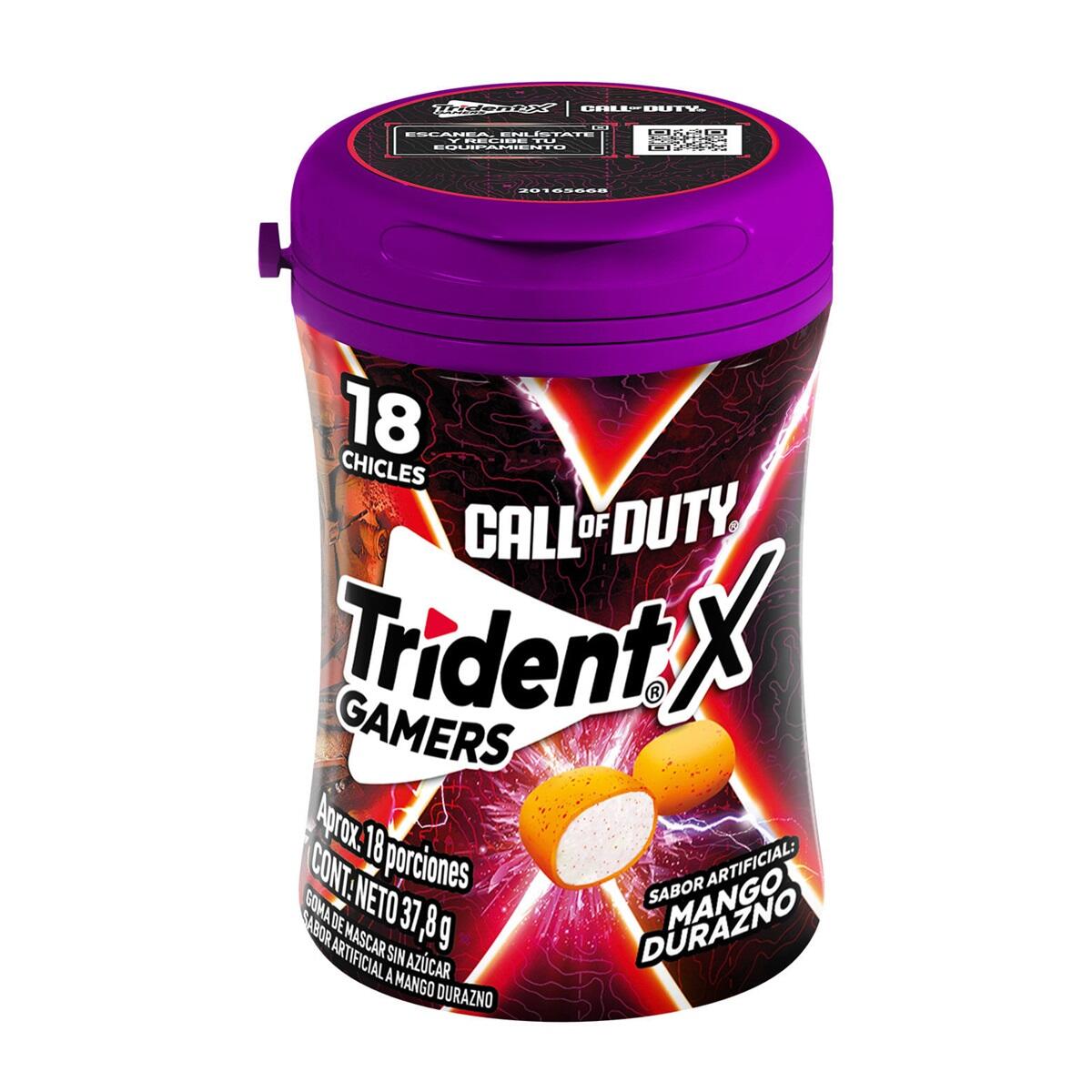 Chicles Trident X Gamers Mango Durazno X 37.8 Gr - TuDrogueríaVirtual.com