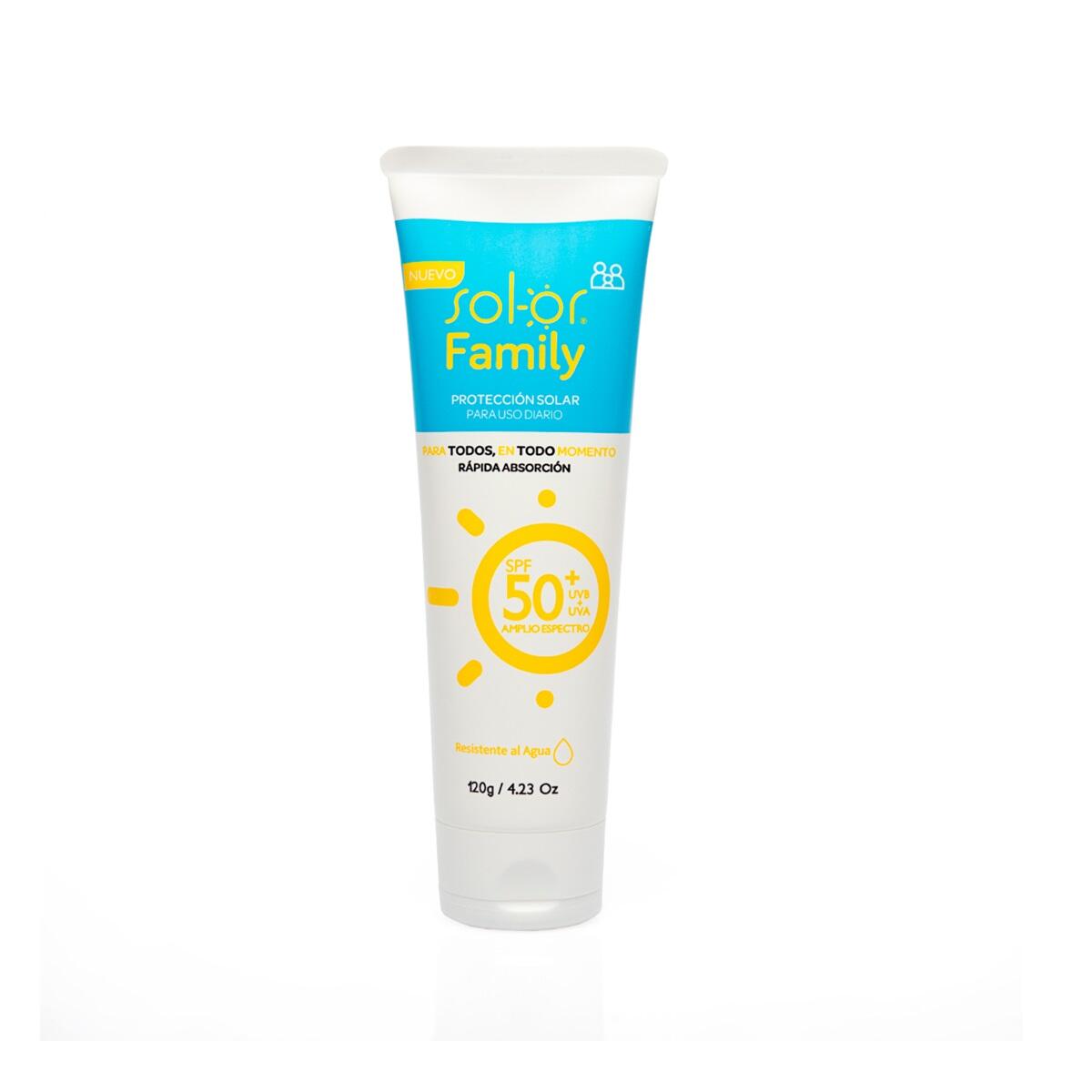Protector Solar Sol-or Family Spf 50+ X 120 Gr