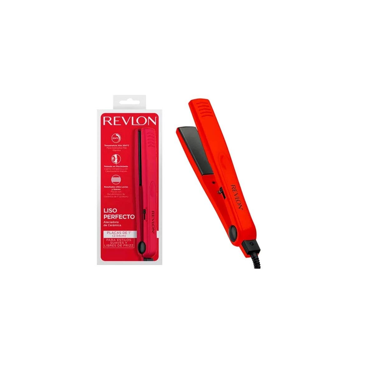 Plancha Cabello Revlon 1 Pulgada Ultra Straight Ceramic Flat Iron Red X ...