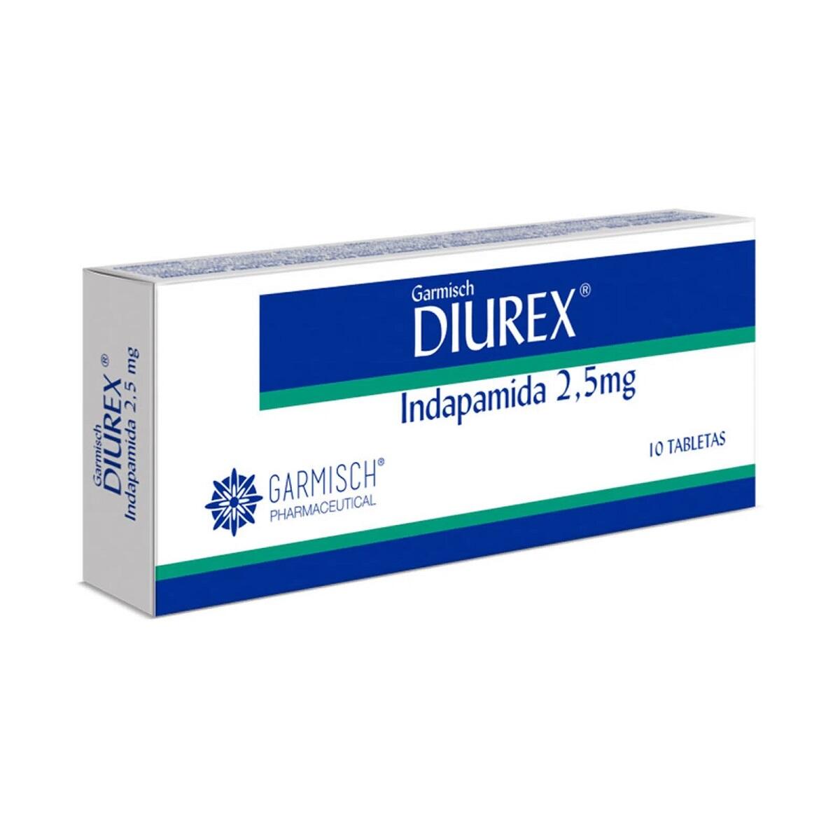 Diurex Indapamida 25 Mg X 10 Tabl - TuDrogueríaVirtual.com