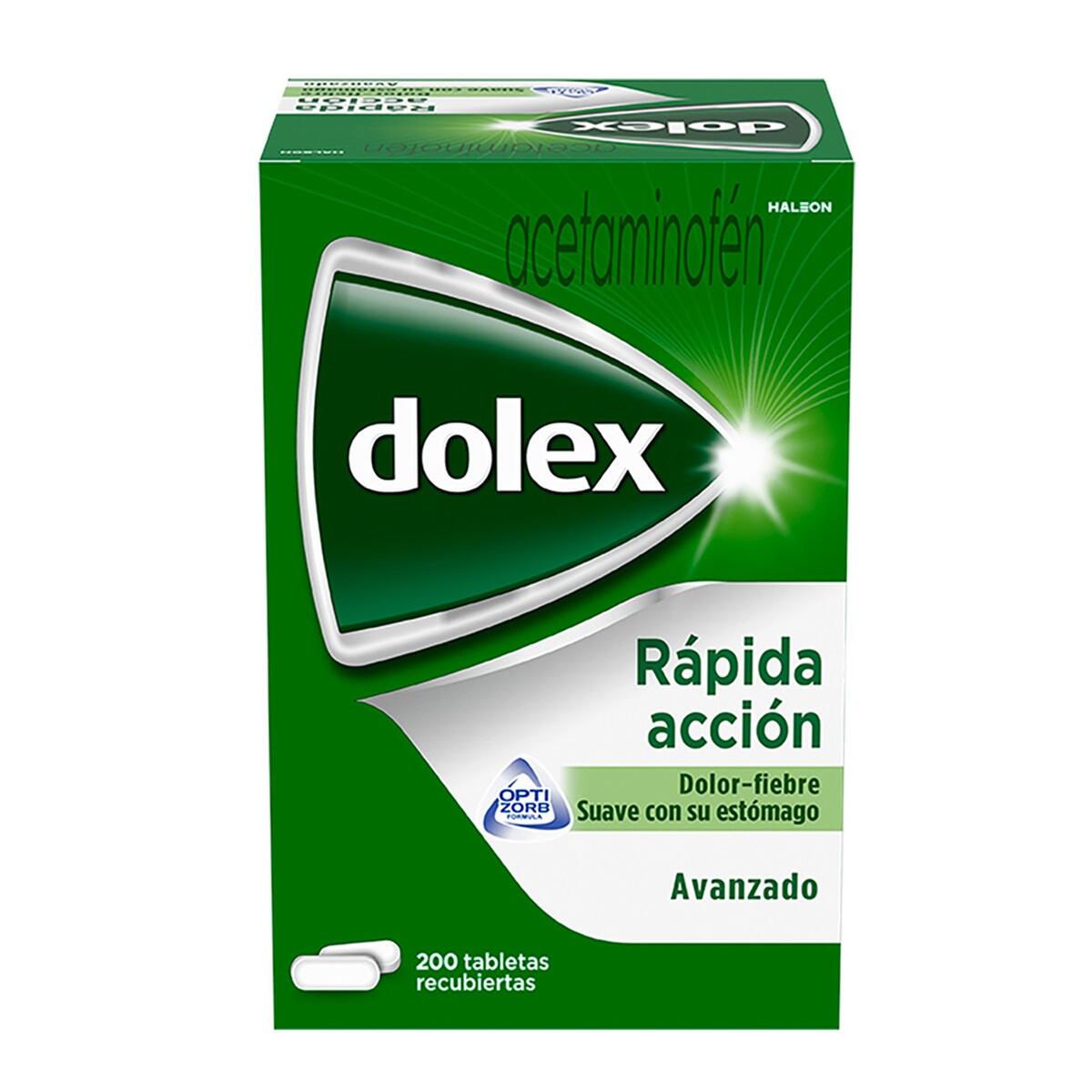 Dolex Avanzado Rapida Accion Acetaminofen 500 Mg X 200 Tabl ...