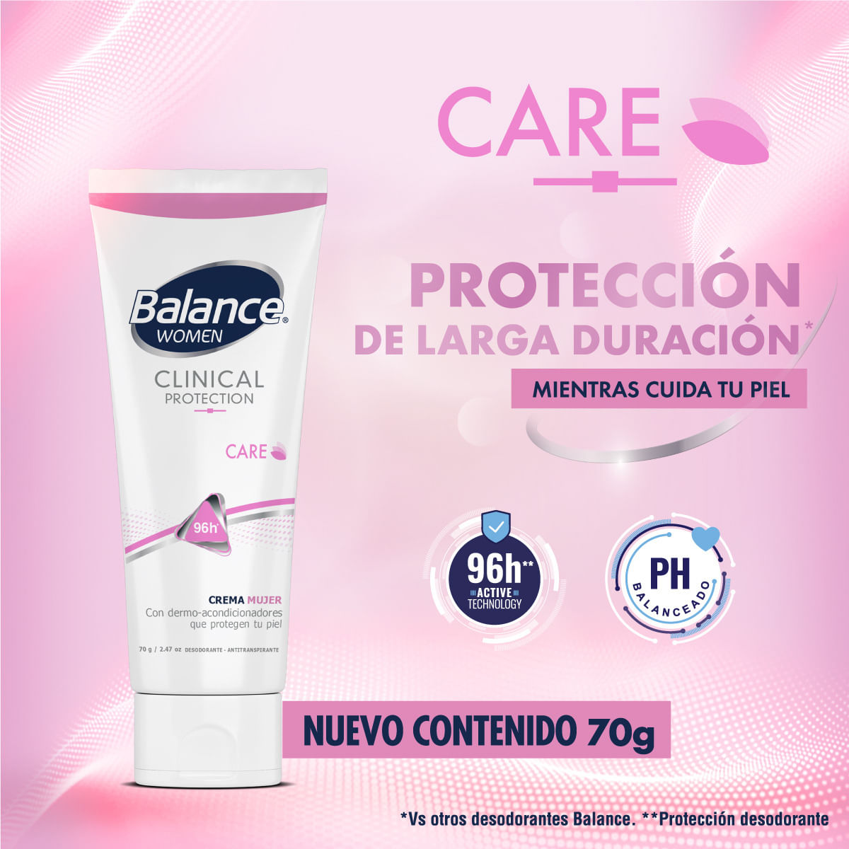 Desodorante Balance Crema Women Clinical X 70 Gr - TuDrogueríaVirtual.com