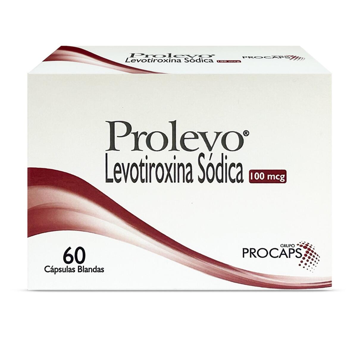 Prolevo Levotiroxina 100 Mcg X 60 Caps - TuDrogueríaVirtual.com