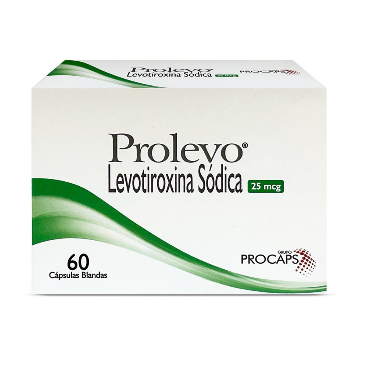 Prolevo Levotiroxina 25 Mcg X 60 Caps