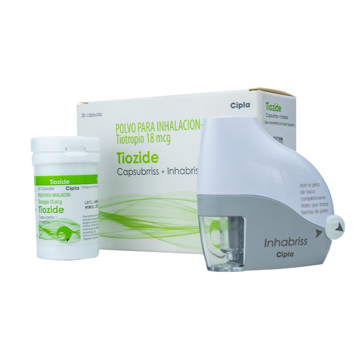 Tiozide Tiotropio 18 Mcg X 30 Caps + Inhalador