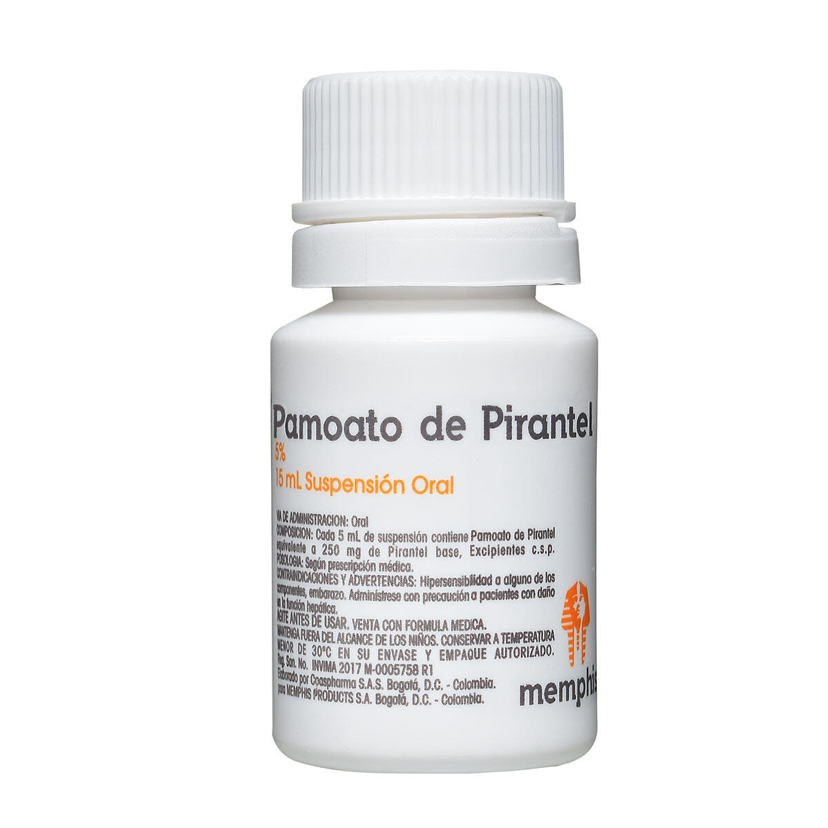 Pamoato Pirantel Suspension X 15 Ml