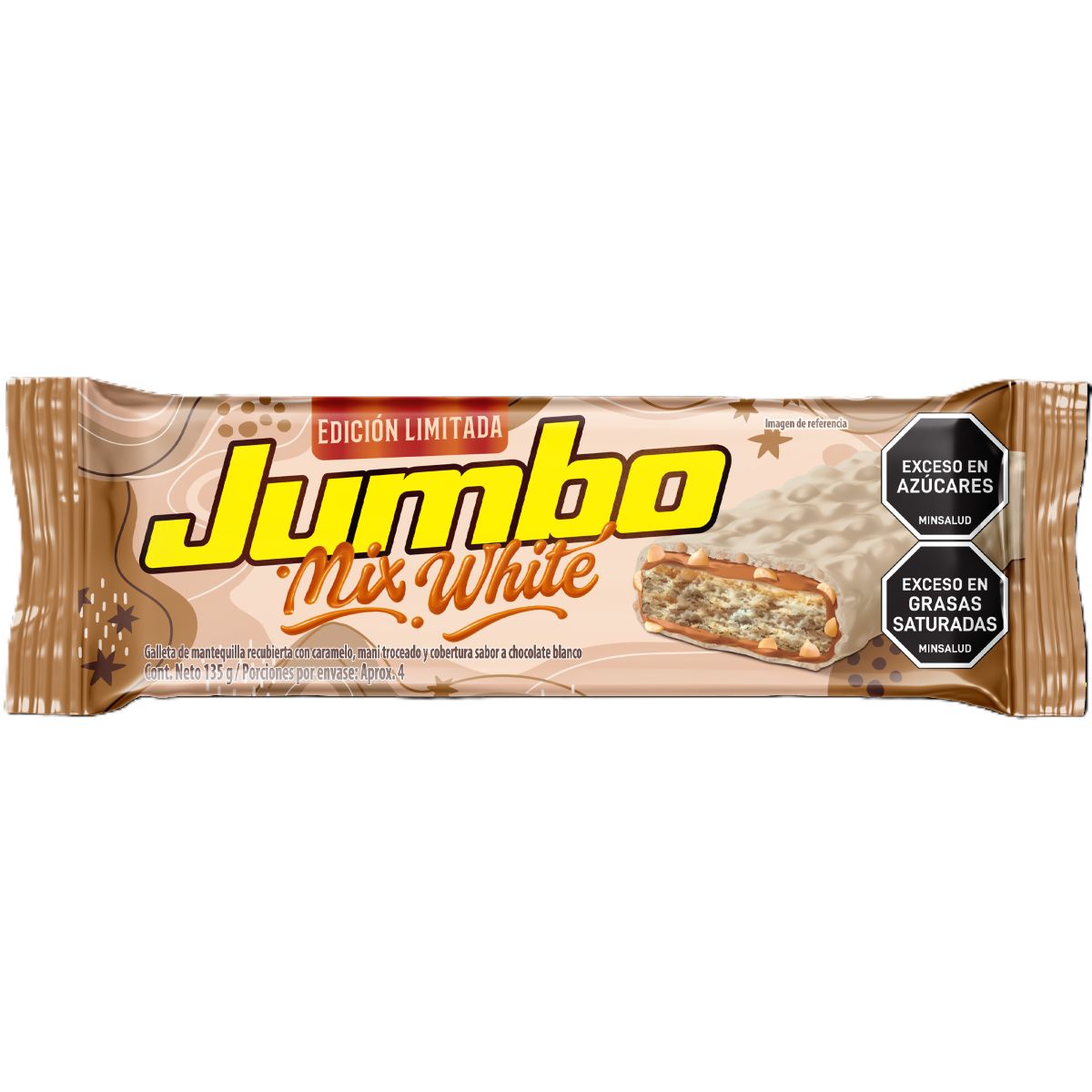 Chocolatina Jumbo Mix White X 135 Gr - TuDrogueríaVirtual.com