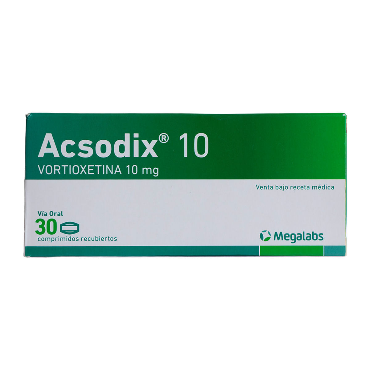 Acsodix Vortioxetina 10 Mg X 30 Tabl - TuDrogueríaVirtual.com
